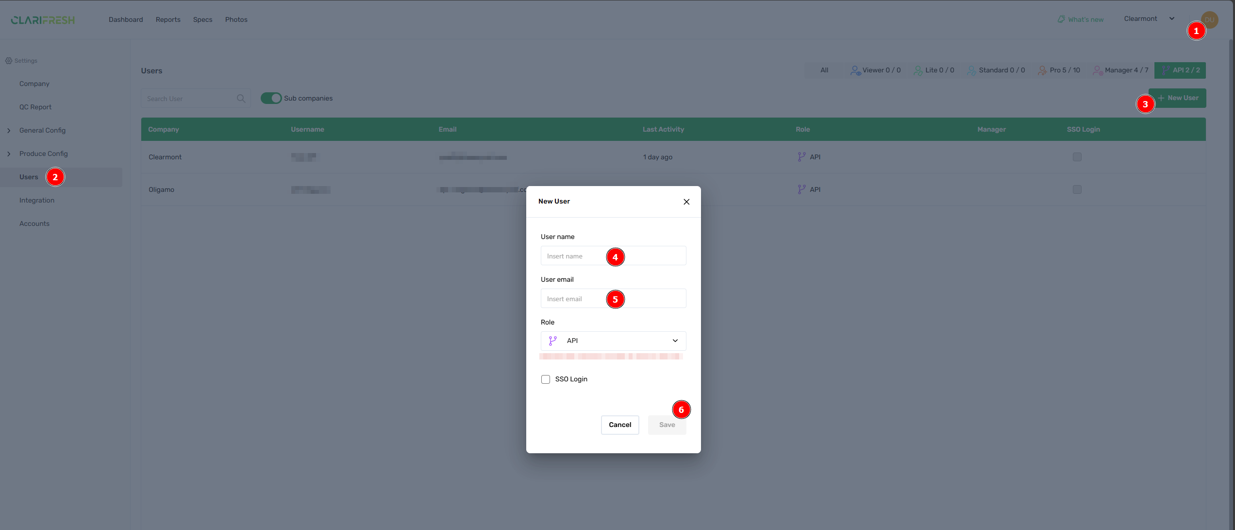 Getting Your API Token in Clarifruit – Clarifresh Help Center